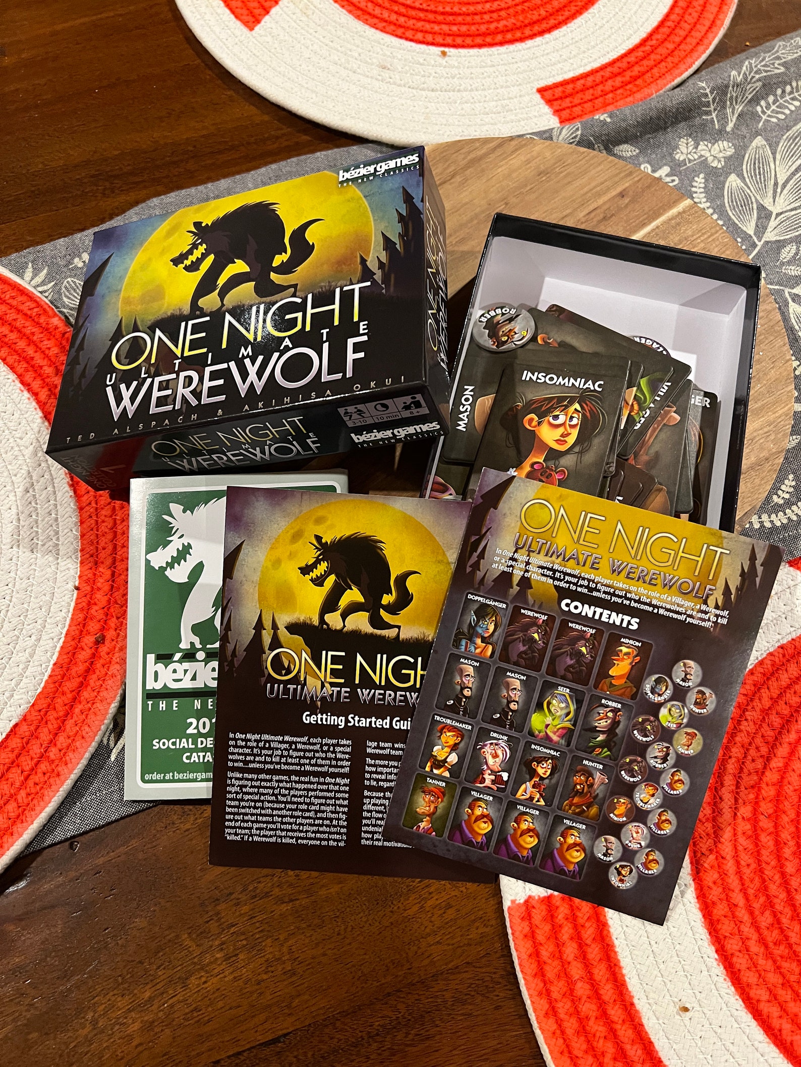 One Night Ultimate Werewolf Card Game Loose and Complete - Etsy