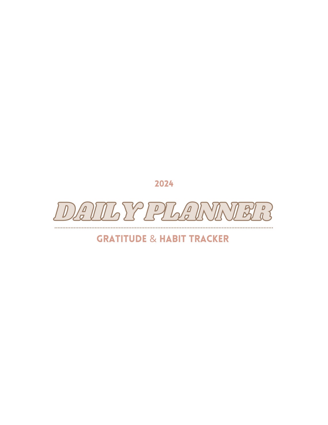 Daily Digital Planner & Habit Tracker, Christian Daily Planner, Simple ...