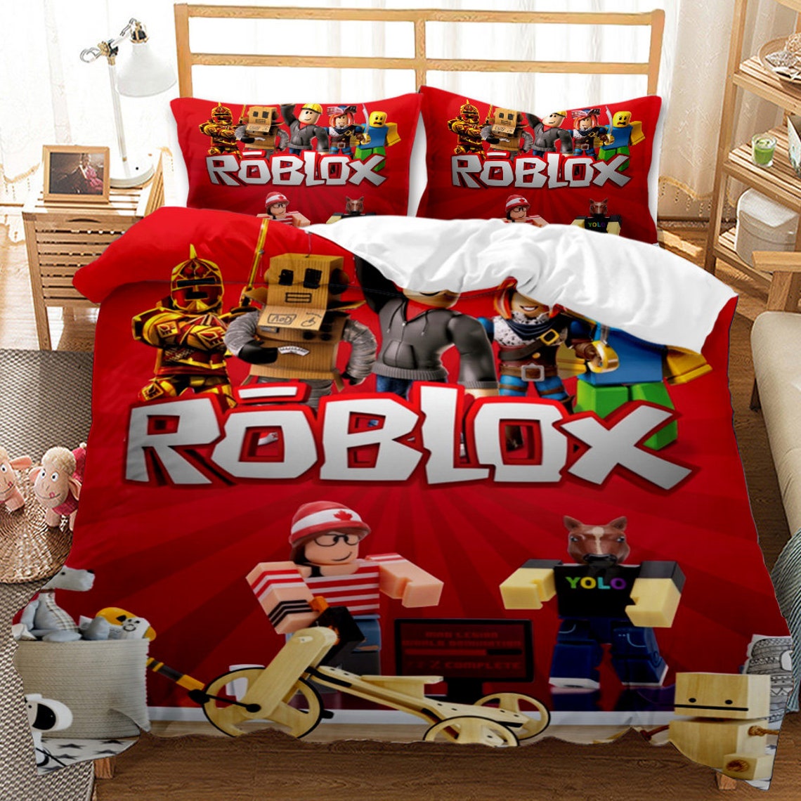 Roblox Themed Duvet Cover Twin Size. Fan Made and Semi Artisanal - Etsy