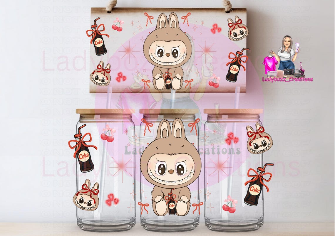 Labubu/soda/ Set of 3 Wraps Labubu Collection. - Etsy