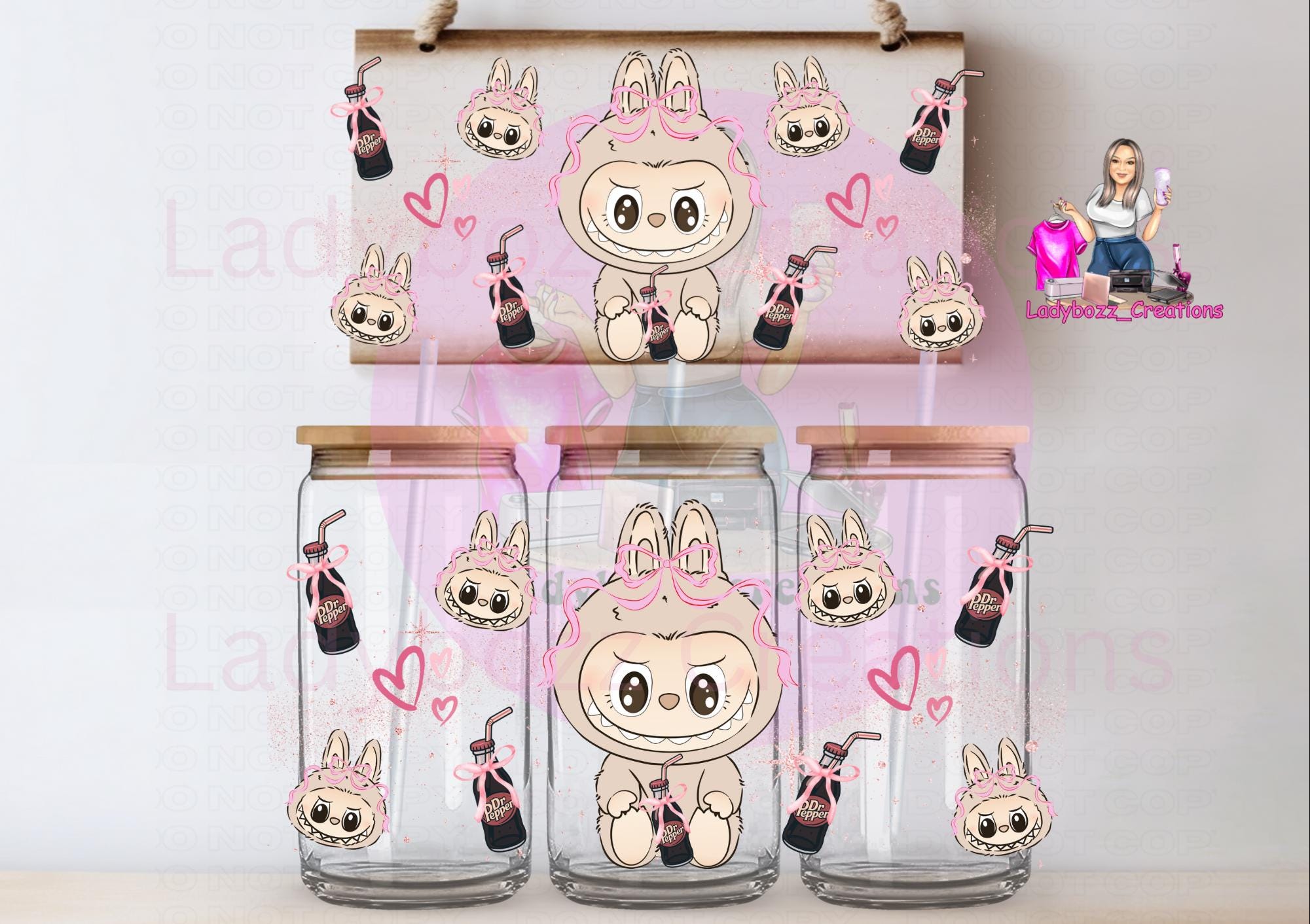 Labubu/soda/ Set of 3 Wraps Labubu Collection. - Etsy