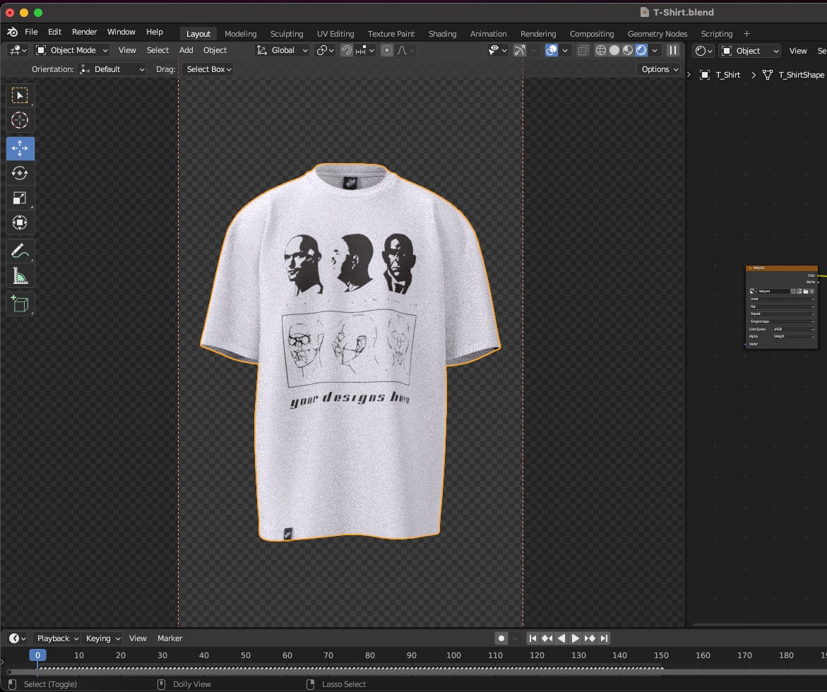 3D Animated T-shirt Mockup - Etsy