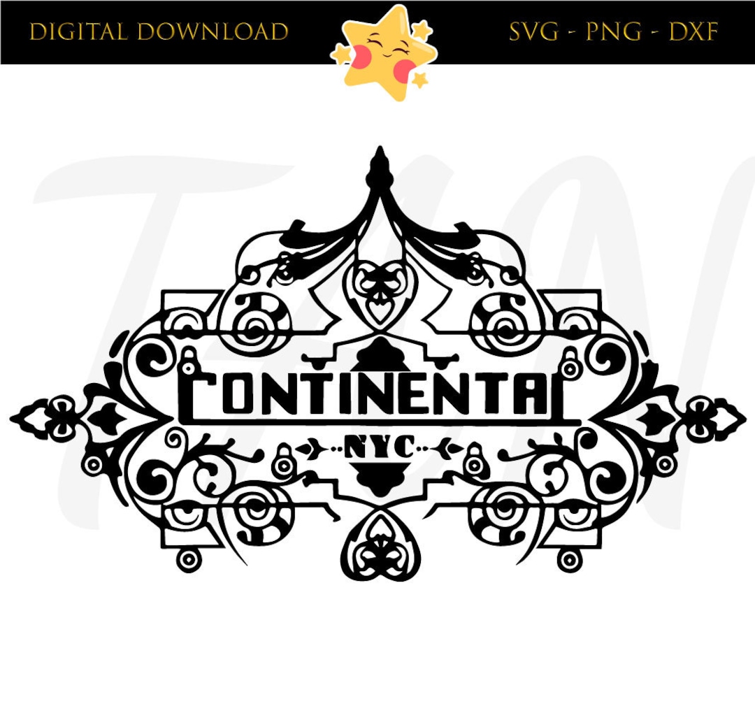 Continental Hotel Logo John Wick SVG New York City PNG - Etsy