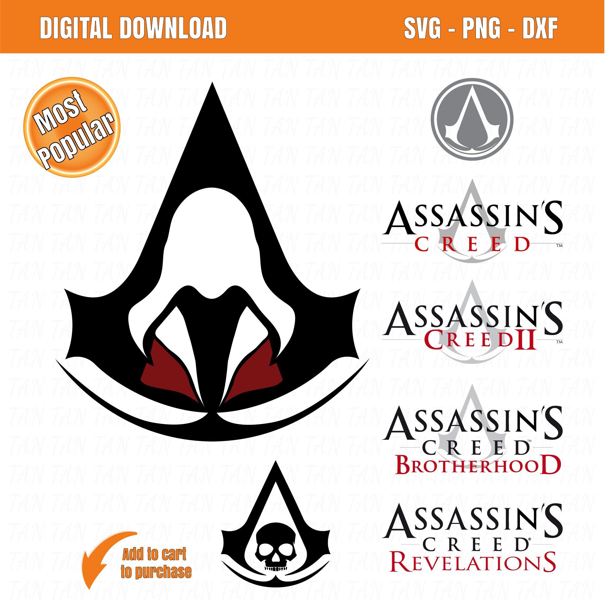 Assasins Creed SVG Bundle Assasins Creed PNG Ac Clipart - Etsy