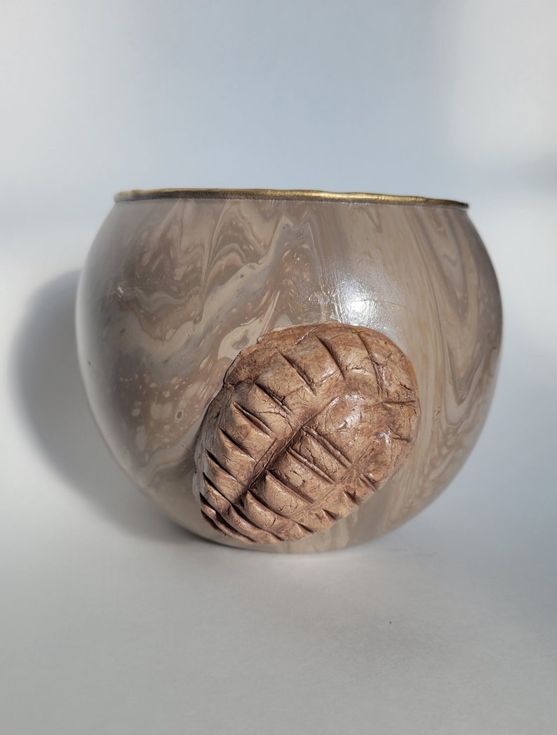 Trilobite Fossil Replica Glass Vase Handmade Dinosaur and Paleontology ...