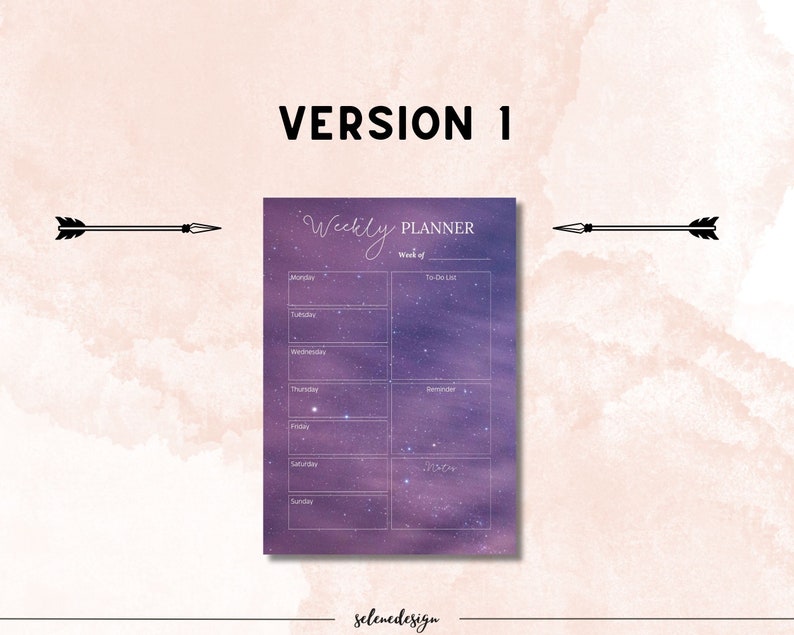 Weekly Landscape Planner Printable Weekly Plan With Landscape Weekly ...