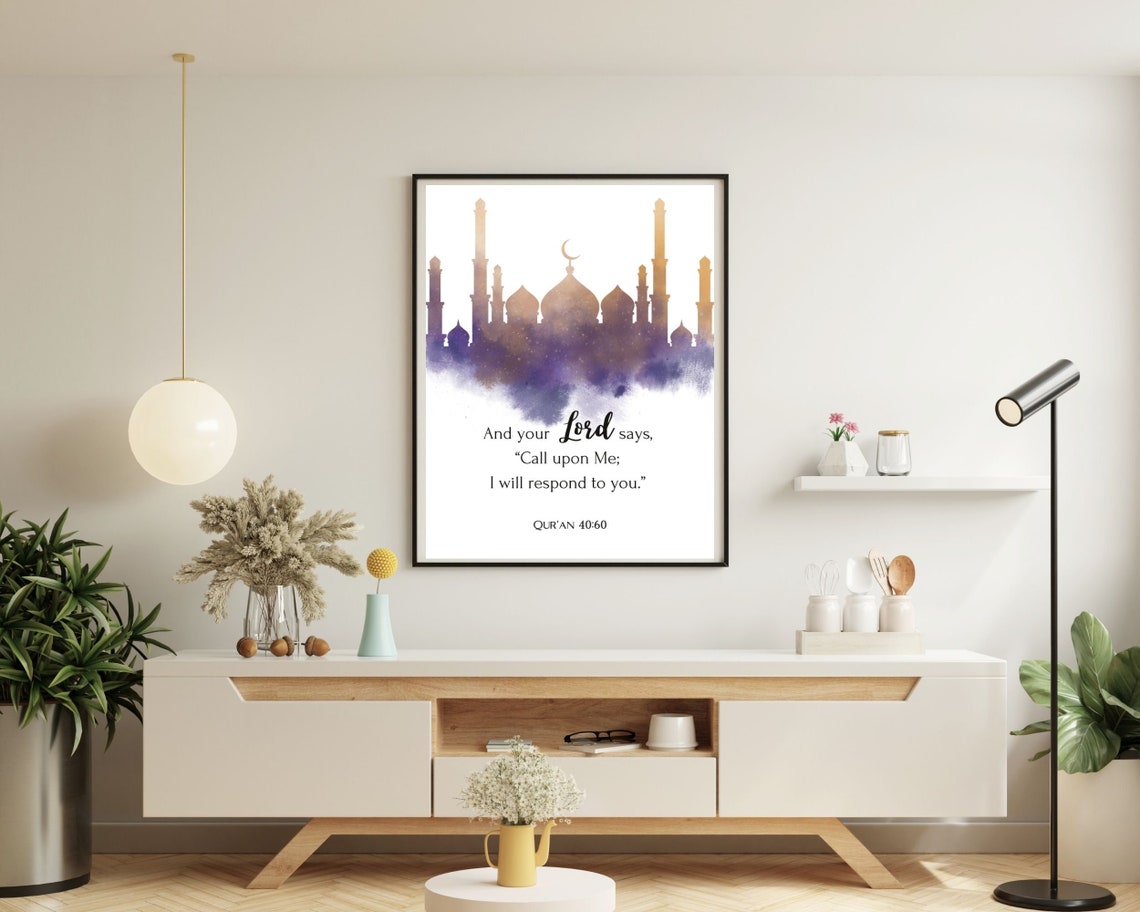 Islamic Wall Art Printable Muslim Wall Art Printable Qur'an Verse Wall ...