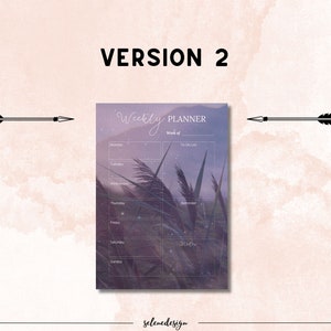 Weekly Landscape Planner Printable Weekly Plan With Landscape Weekly ...