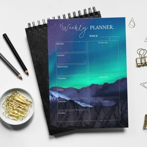 Weekly Landscape Planner Printable Weekly Plan With Landscape Weekly ...