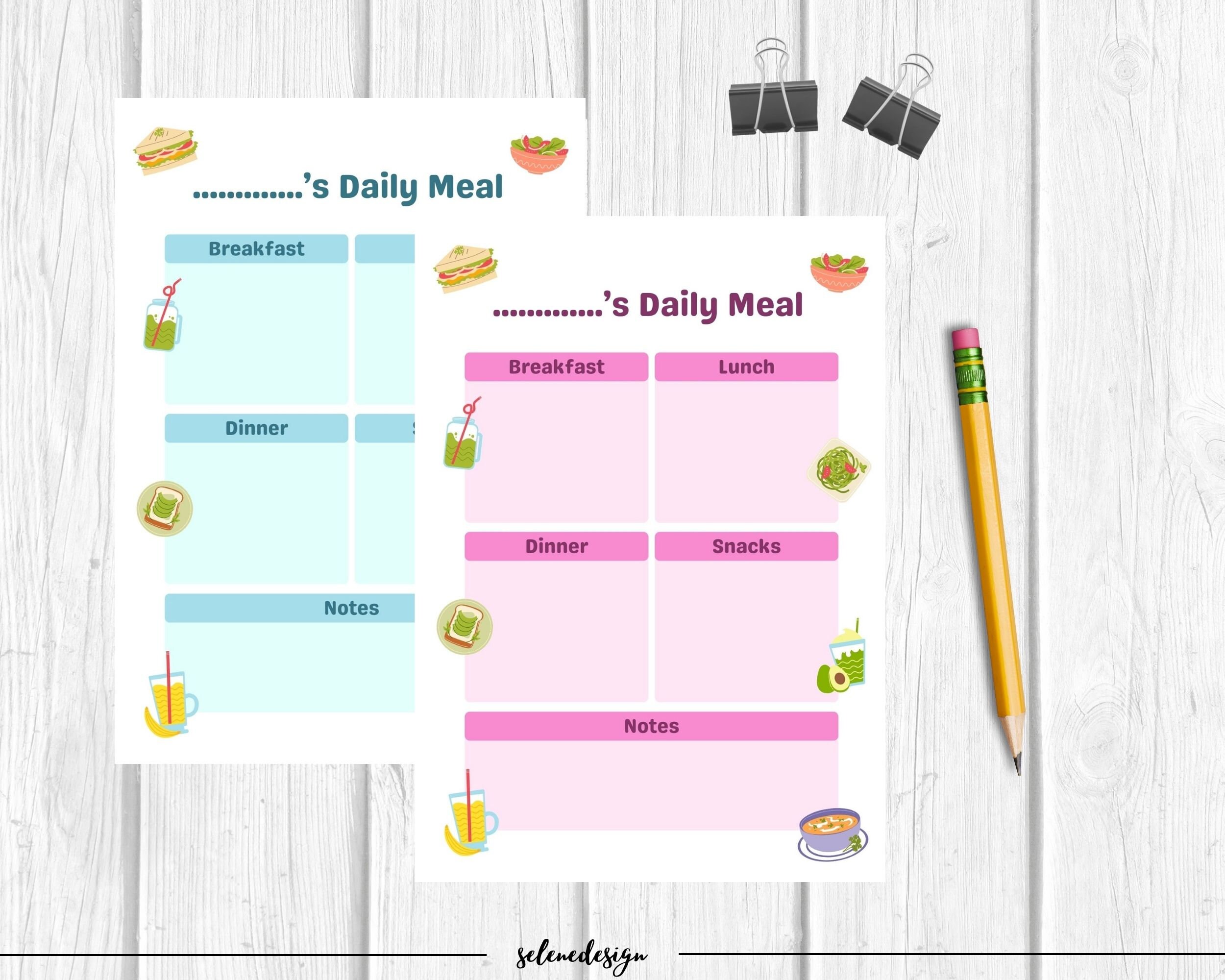 Kids Meal Planner Printable Menu Kids Meal Prep Planner Kids Food ...