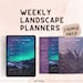 Weekly Landscape Planner Printable Weekly Plan With Landscape Weekly ...