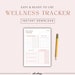 Wellness Tracker Printable Self Care Journal Printable Wellness Journal ...