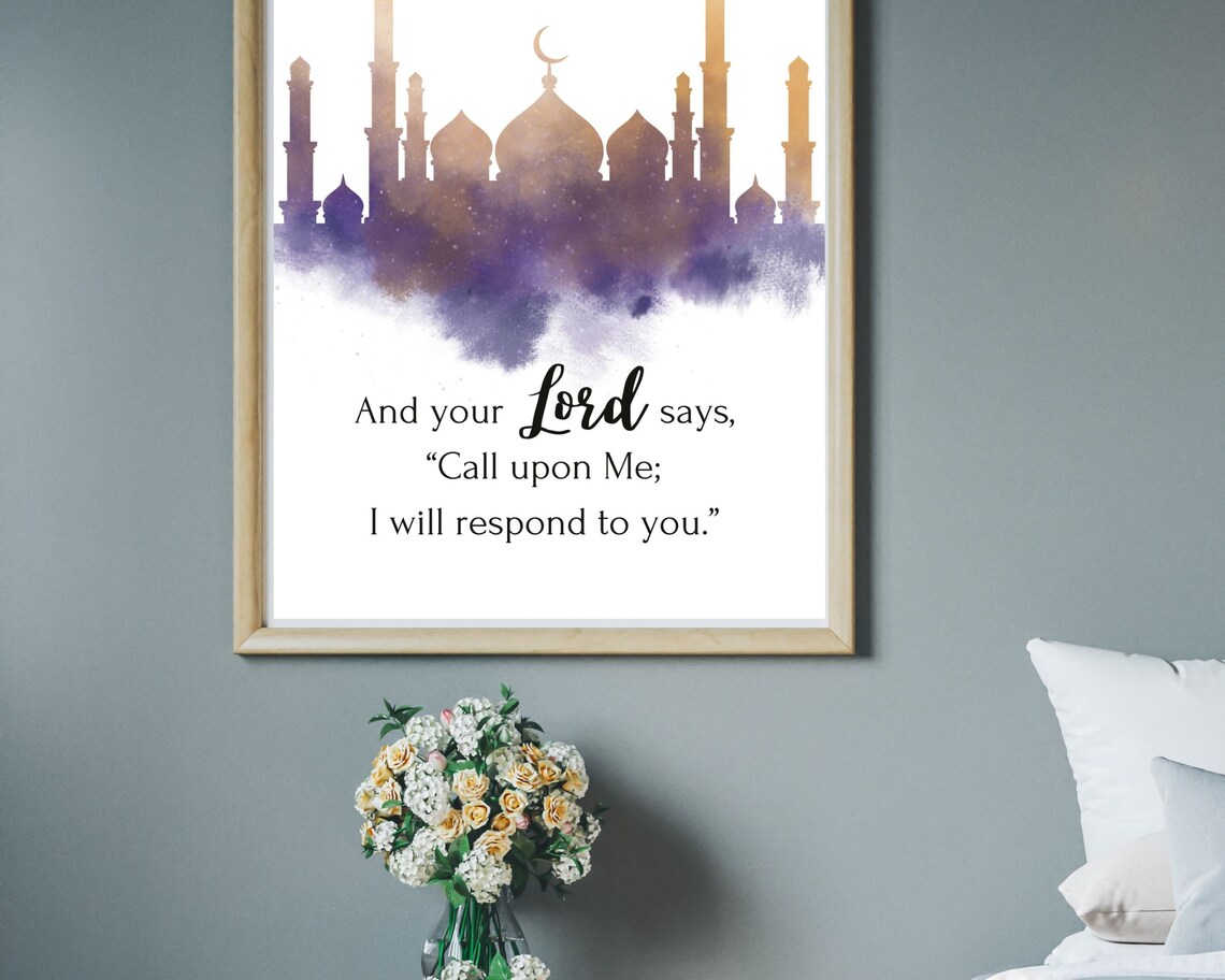 Islamic Wall Art Printable Muslim Wall Art Printable Qur'an Verse Wall ...
