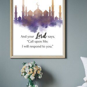 Islamic Wall Art Printable Muslim Wall Art Printable Qur'an Verse Wall ...