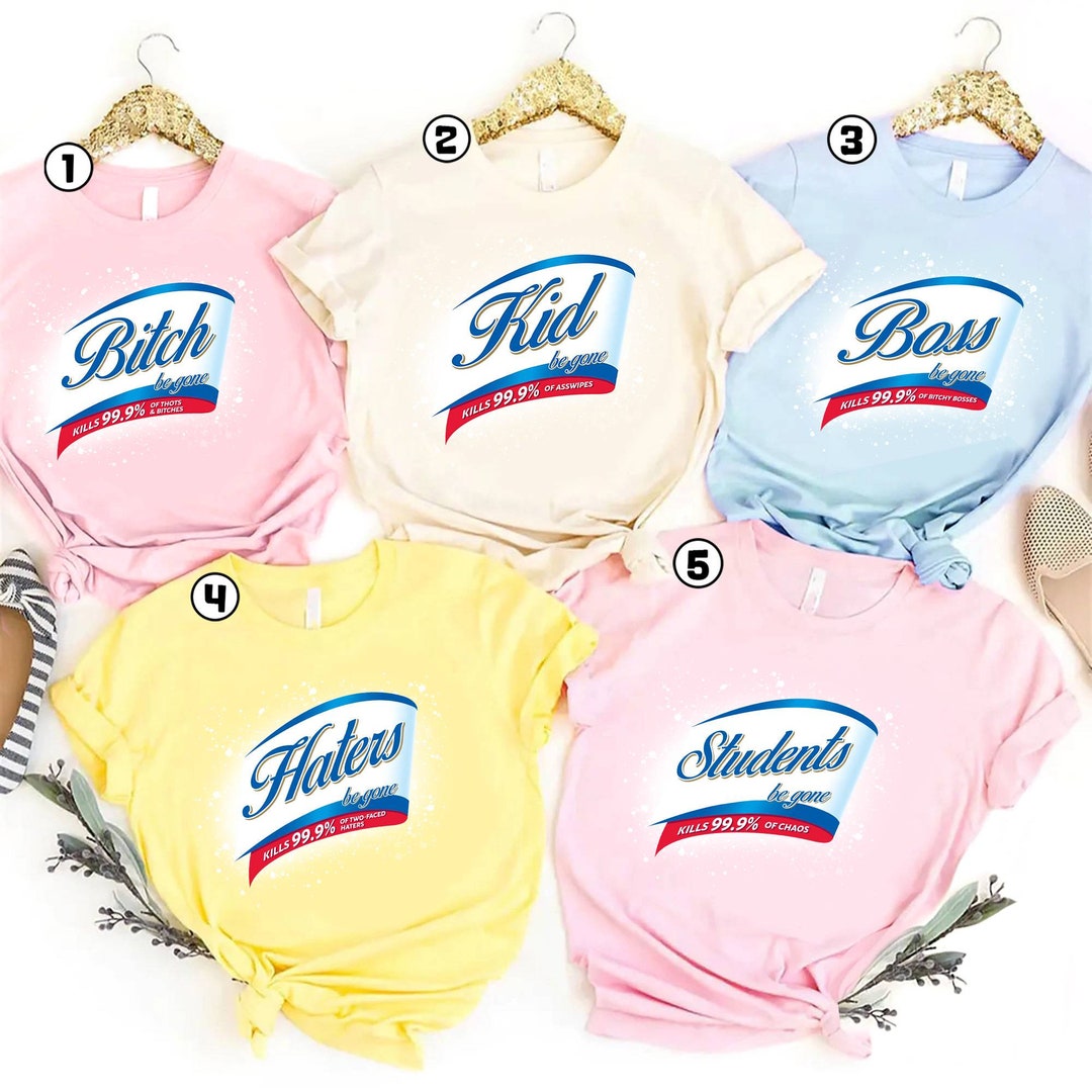 Personalized Student Be Gone Costume Lysol Shirt Crisp - Etsy