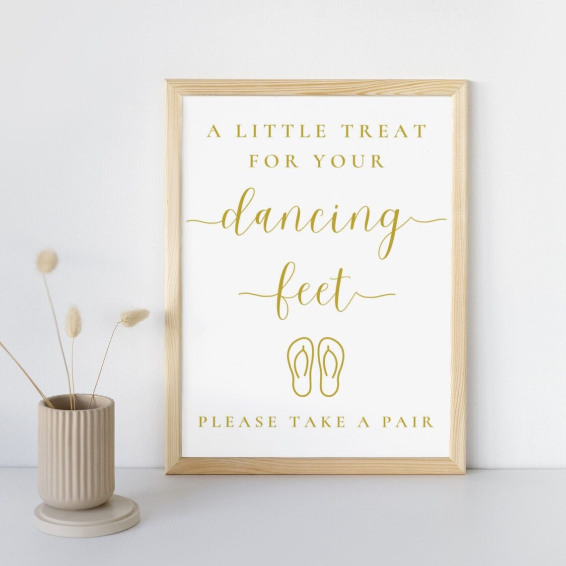 Wedding Flip Flop Sign, Digital Download, A Little Treat for Your ...