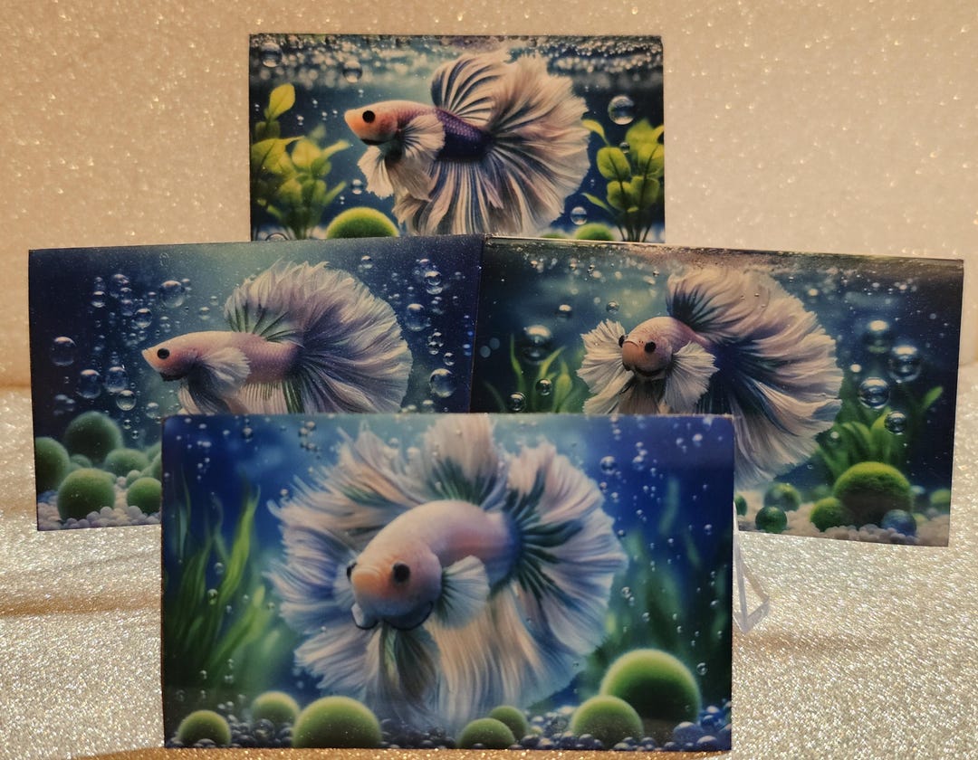 Betta Fish Refrigerator Magnet. Vibrant Colorful Sublimated Design, 3.4 ...