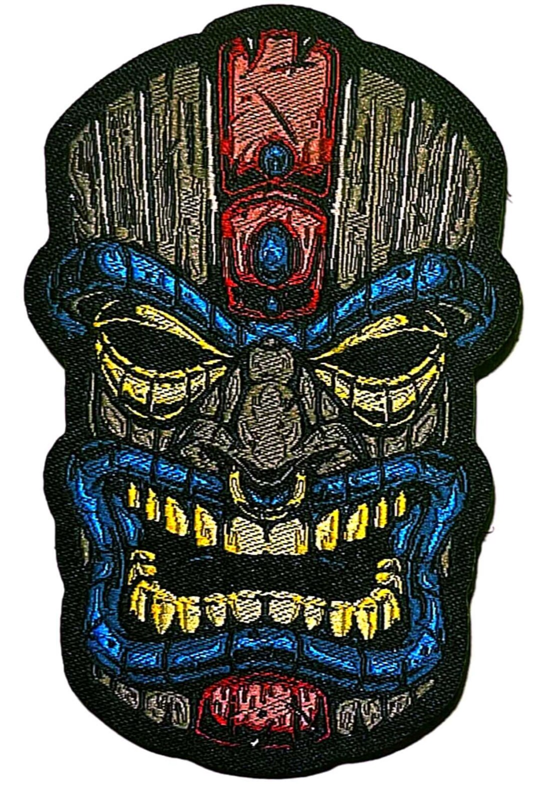 TIKI MAORI Patch I Embroidered Custom Patch I Hook N Loop Patch I ...