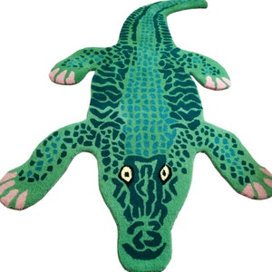 Crocodile Luxurious Rug 2x3 3x5 3x6 5x8 Hand Tufted Costom Rug Wool ...