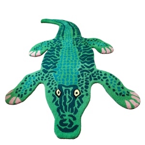 Crocodile Luxurious Rug 2x3 3x5 3x6 5x8 Hand Tufted Costom Rug Wool ...