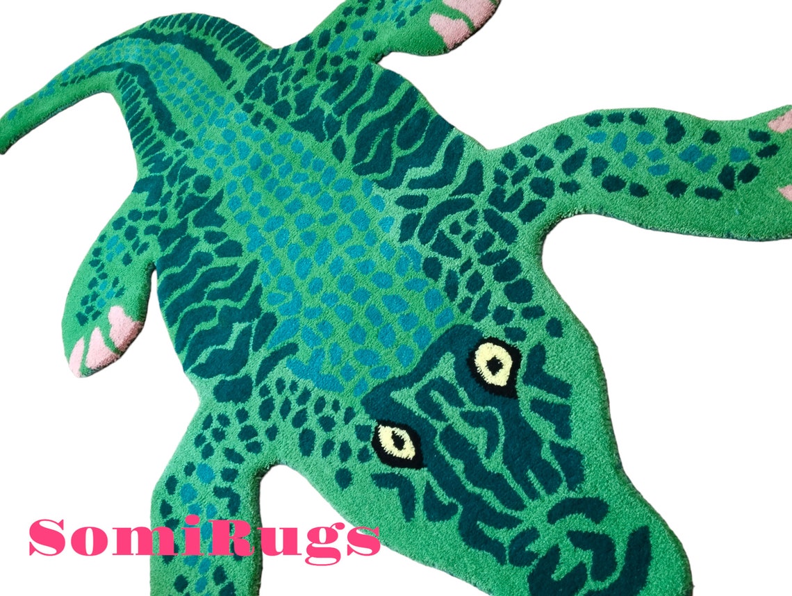 Crocodile Luxurious Rug 2x3 3x5 3x6 5x8 Hand Tufted Costom Rug Wool ...
