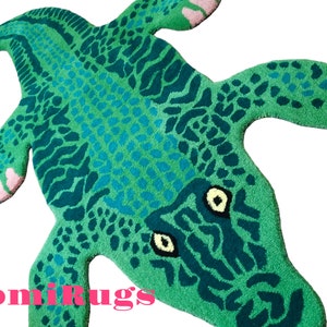 Crocodile Luxurious Rug 2x3 3x5 3x6 5x8 Hand Tufted Costom Rug Wool ...