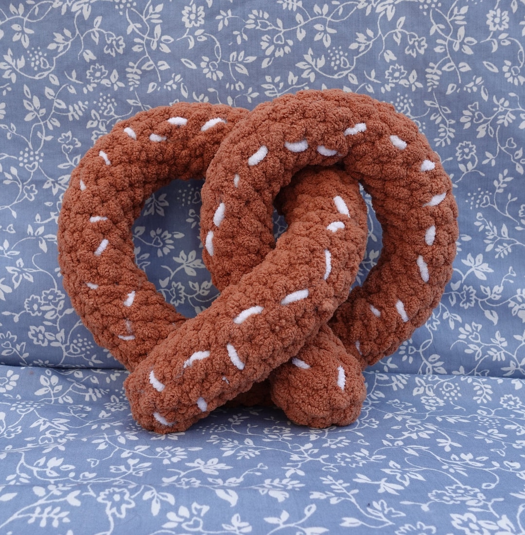 Crochet Pretzel Stuffed Amigurumi Pretzel Plushy - Etsy