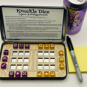 Knuckle Dice - Travel Game - Etsy