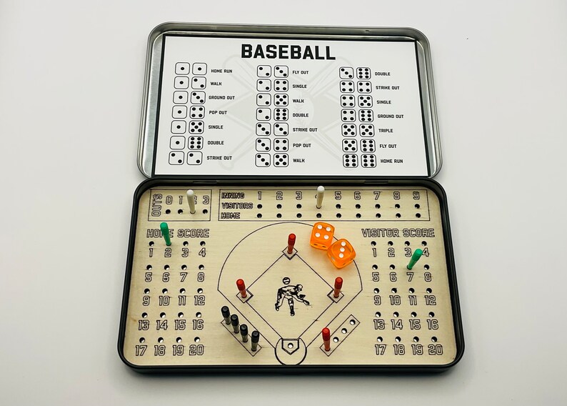 Baseball Travel Game - Etsy