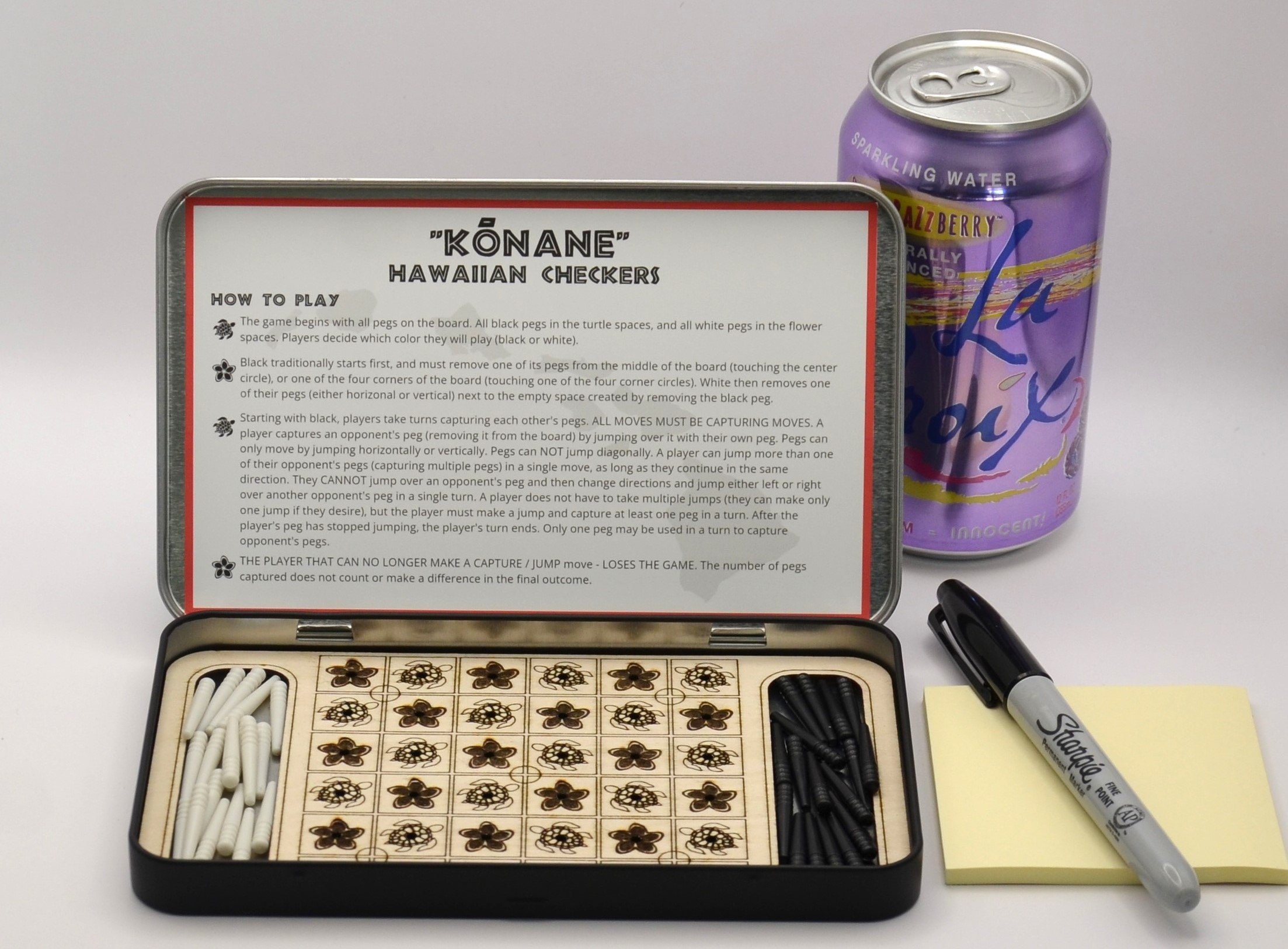 Hawaiian Checkers Travel Game - Etsy