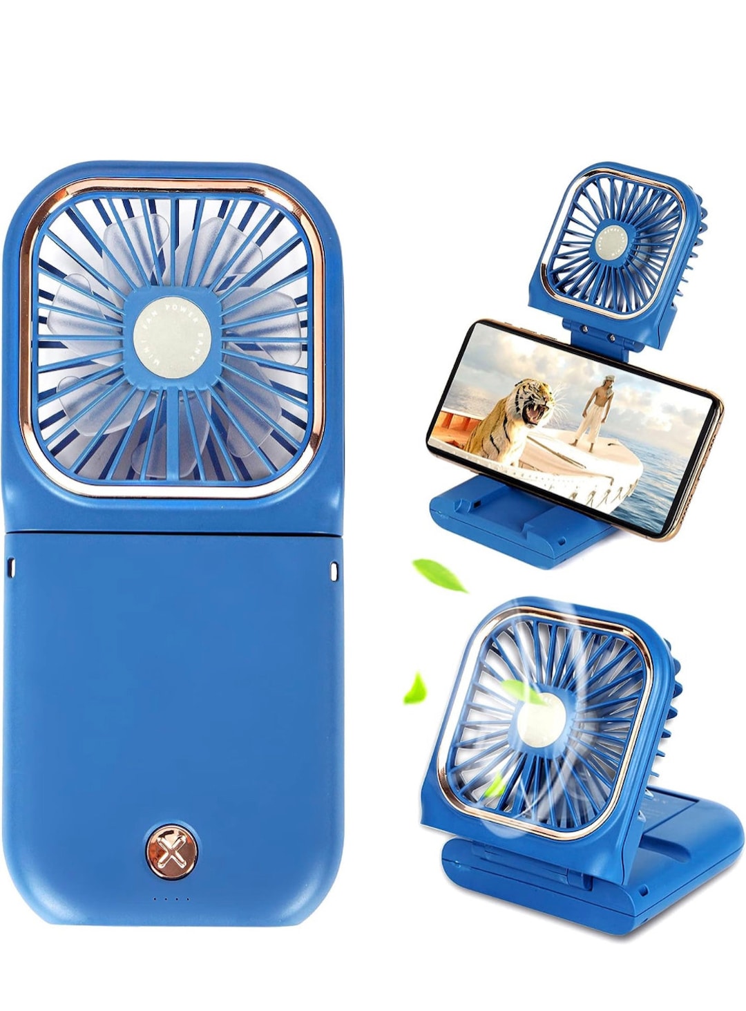 Halter Folding Fan F3 5 in 1 as Power Bank,phone Holder,handheld Fan ...