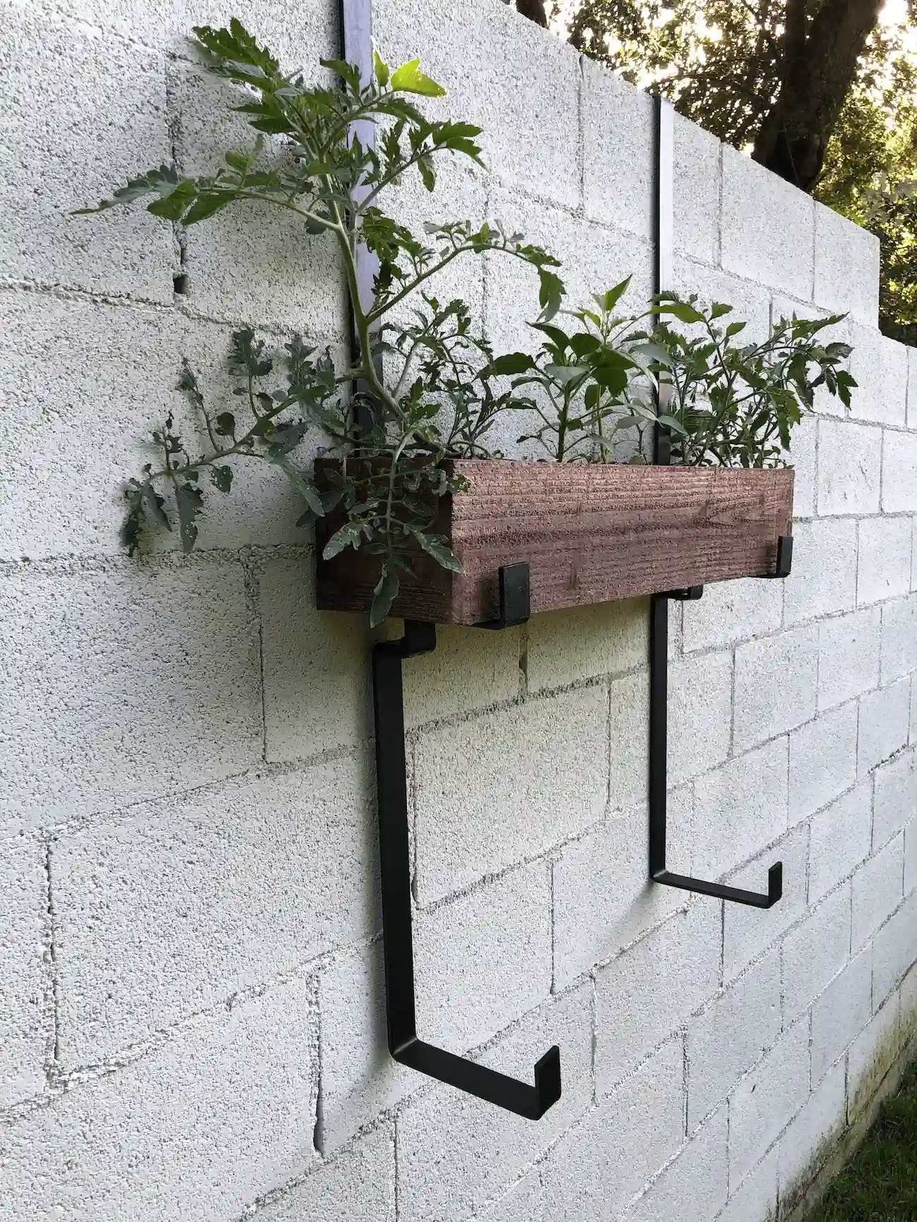 Garden Hanger - "the Box Stacker" for Block Walls - Hang Your Favorite ...