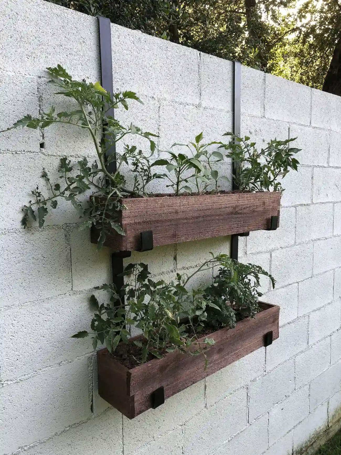 Garden Hanger - "the Box Stacker" for Block Walls - Hang Your Favorite ...