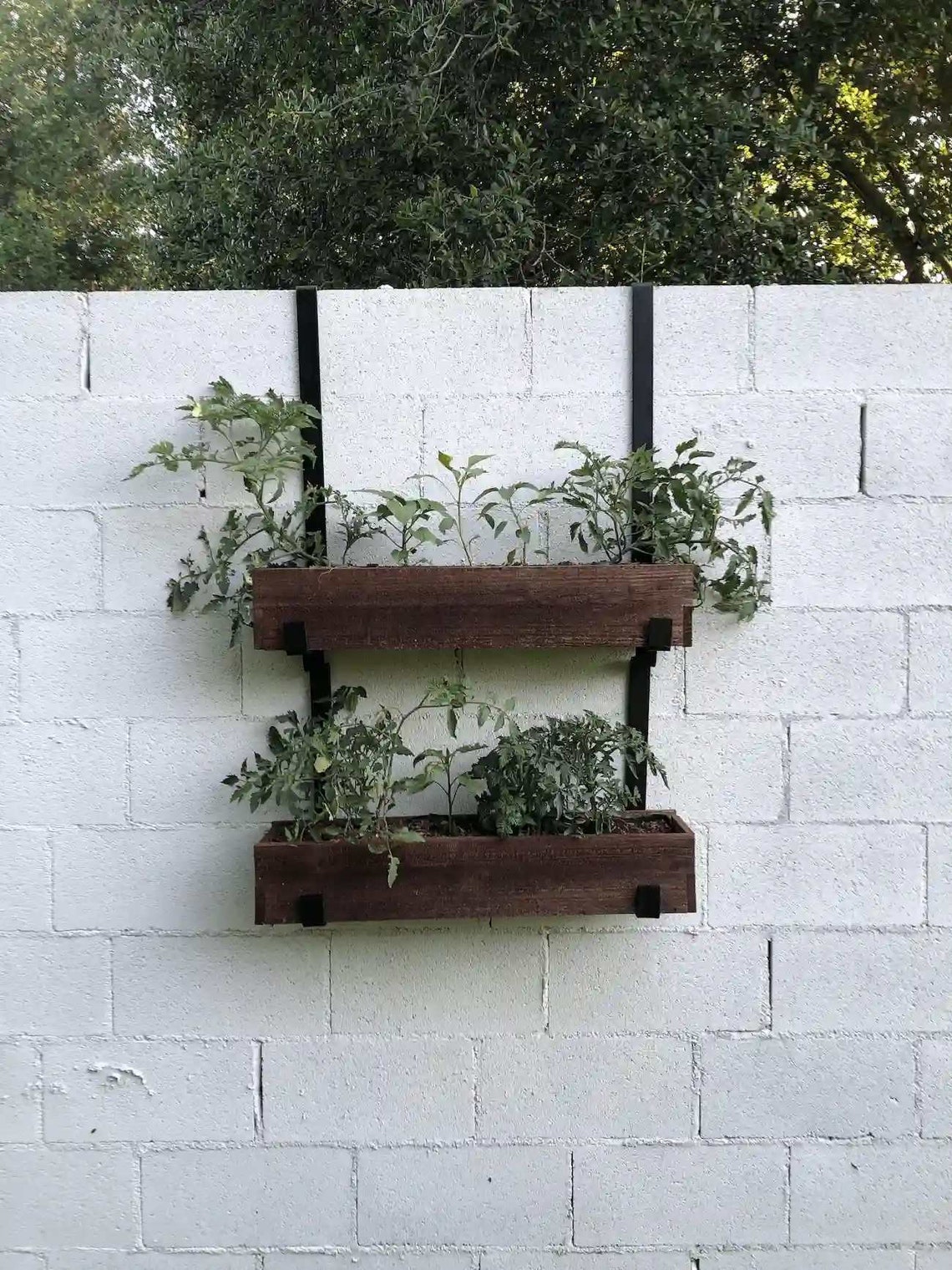 Garden Hanger - "the Box Stacker" for Block Walls - Hang Your Favorite ...