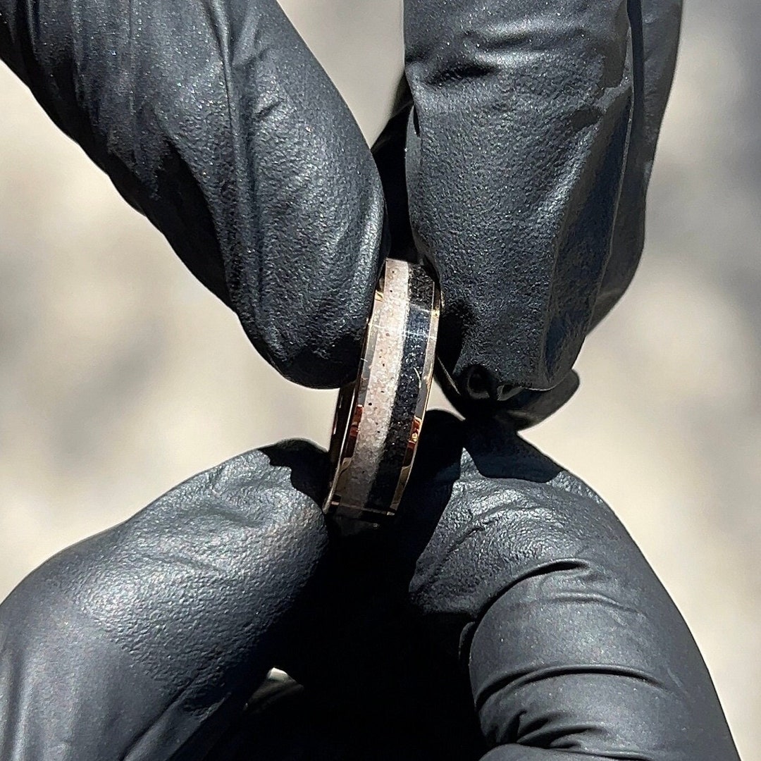 Personalized Ring With Your Sand, Rocks, Soil | Sentimental Ring ...