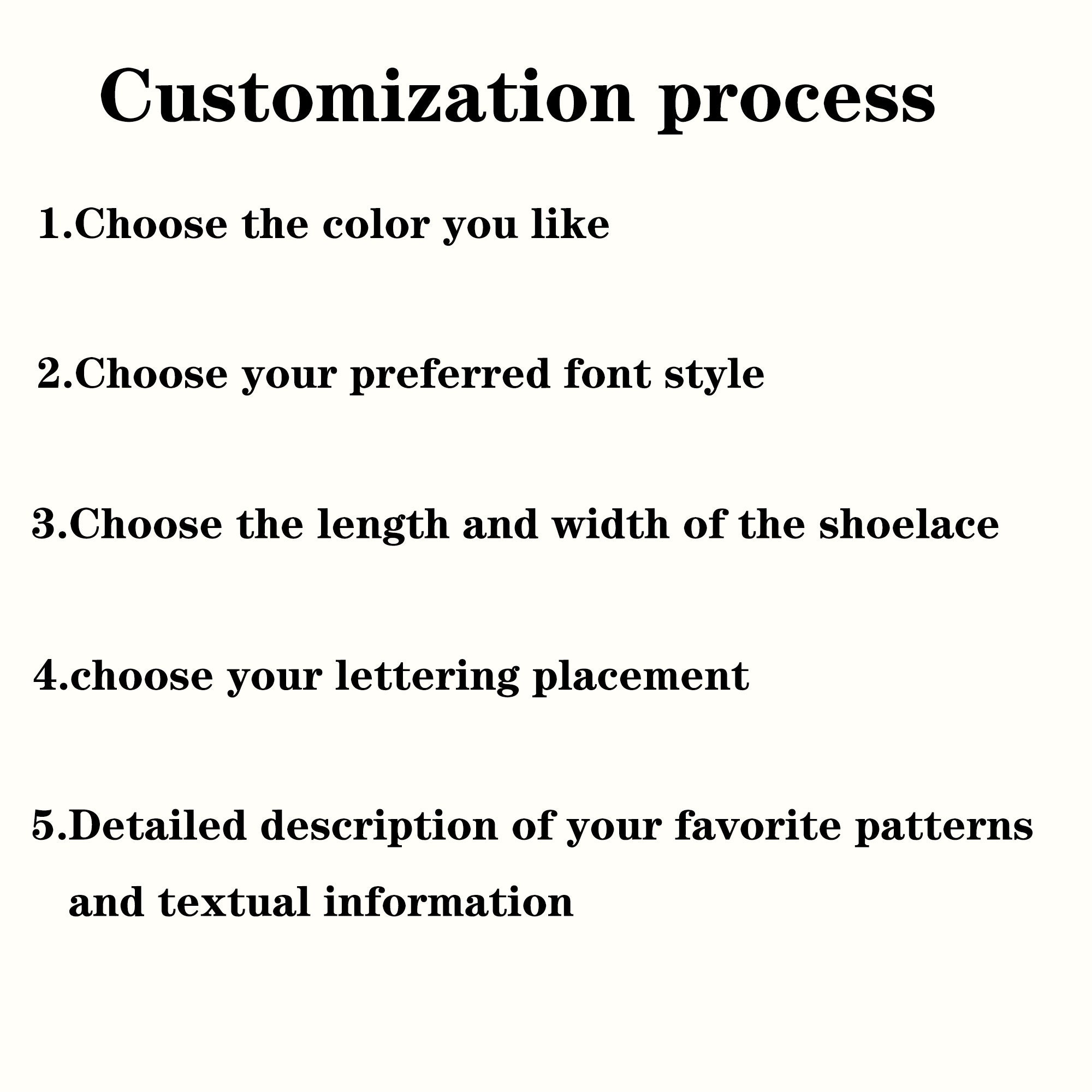 Image/photo/text Shoelace Customization Customize Own - Etsy