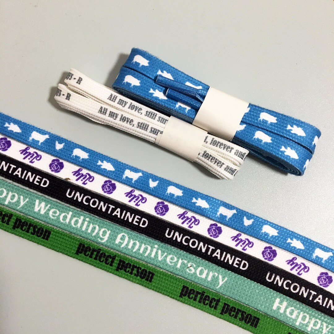 Personalized Printed Shoelaces: Custom Birthday Wedding Gifts - Etsy