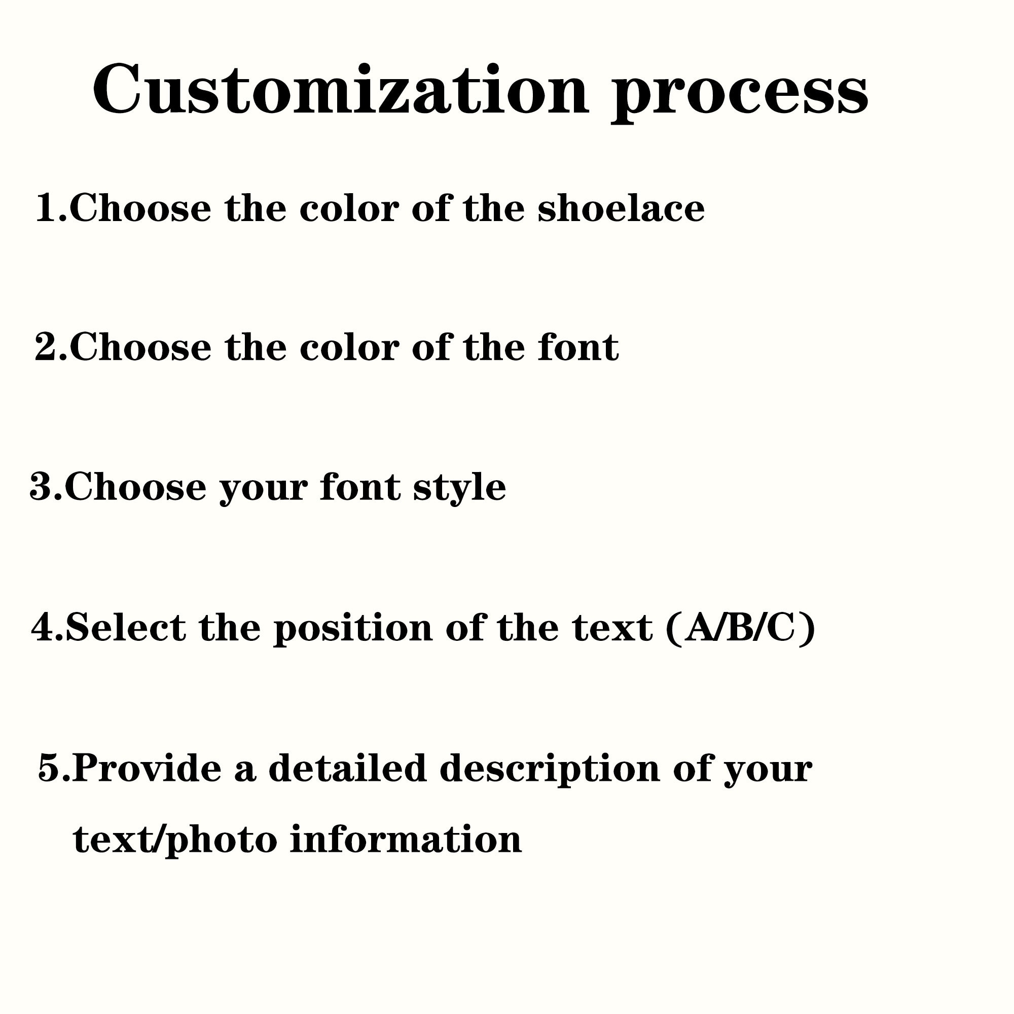 Customize Personalized Shoelaces/picture/name/text Shoelace ...