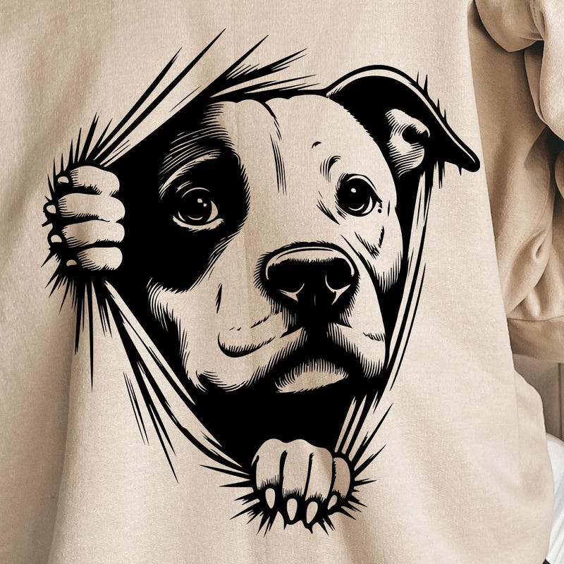 Pitbull Svg - Etsy