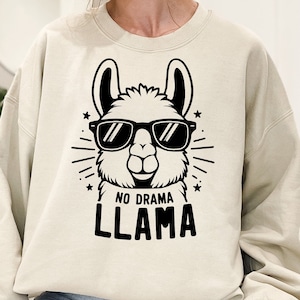 No Drama Llama Svg Png, Llama Svg, Llama Png, Funny Llama Svg, Cute ...