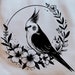 Cockatiel Svg Png, Bird Design, Cockatiel Vector, Cockatiel Silhouette ...