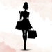 Shopping Woman Svg Png, Woman Svg, Woman Silhouette, Lady Shopping Svg ...