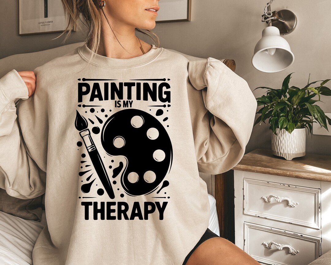 Painting is My Therapy Svg Png, Therapy Png, Therapy Quote Svg, Therapy ...