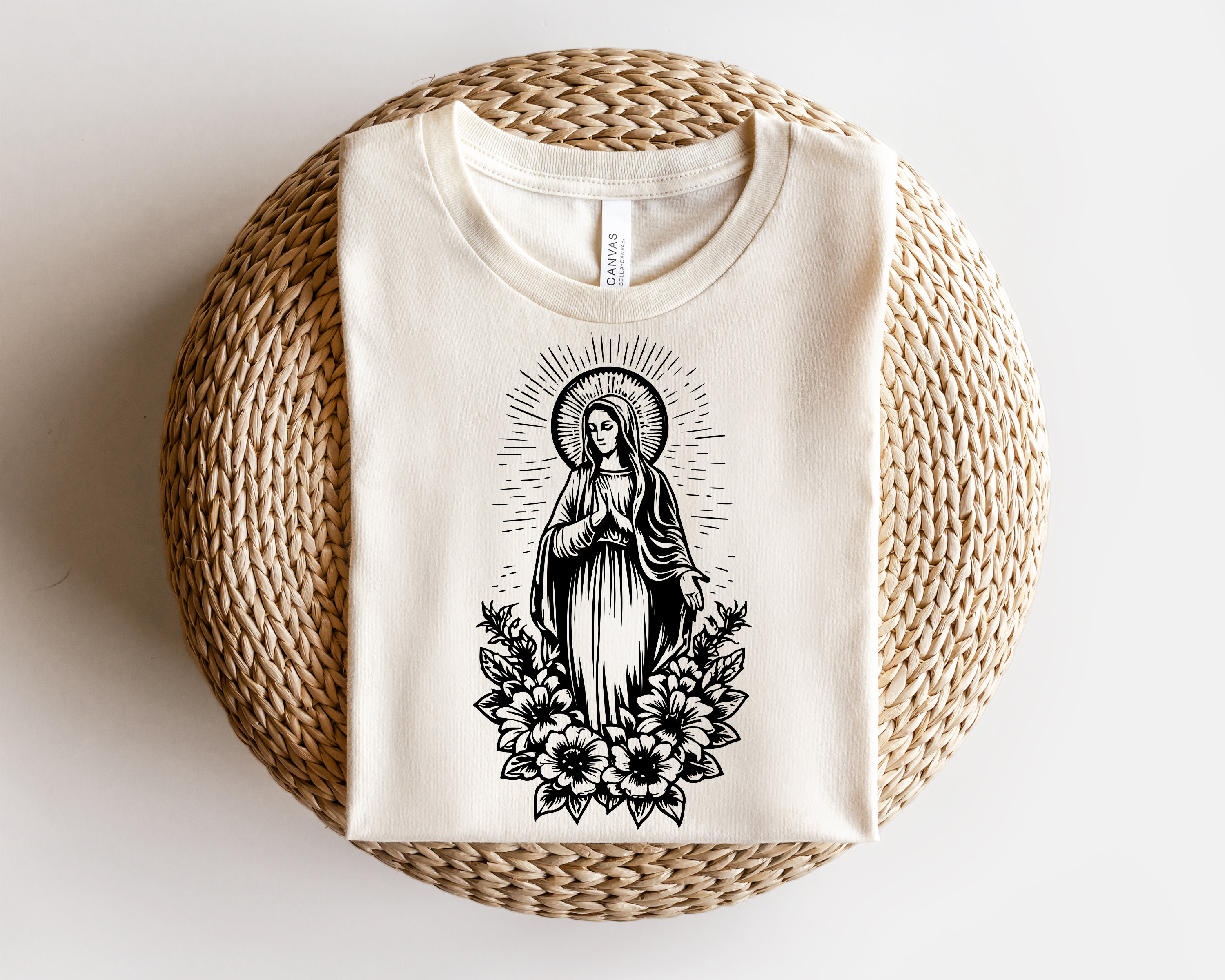 Virgin Mary Svg Png, Christian Svg, Religion Svg, Mother of Jesus Svg ...