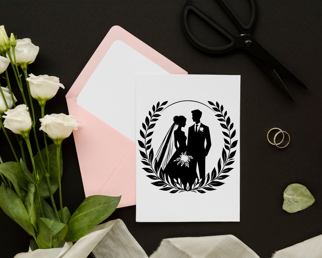 Bride and Groom Svg Png, Wedding Couple, Wedding Svg, Engagement Svg ...