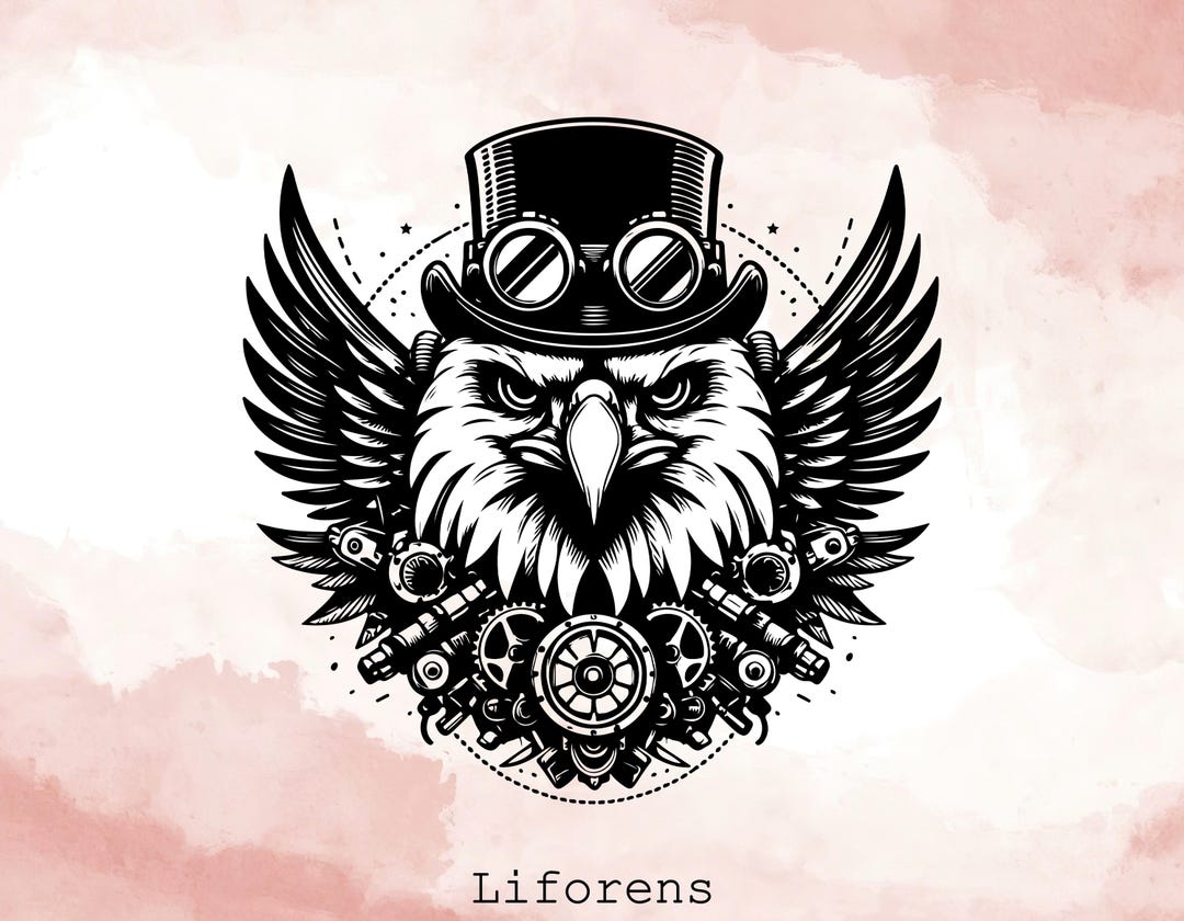Steampunk Eagle Svg Png, Steampunk Clipart, Steampunk Svg File ...