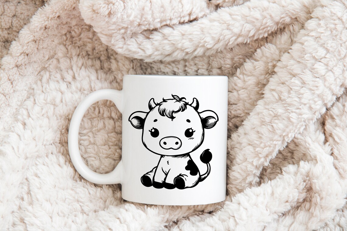 Cow Svg Png Cute Cow Svg Cute Cow Png Baby Cow Svg Cow - Etsy