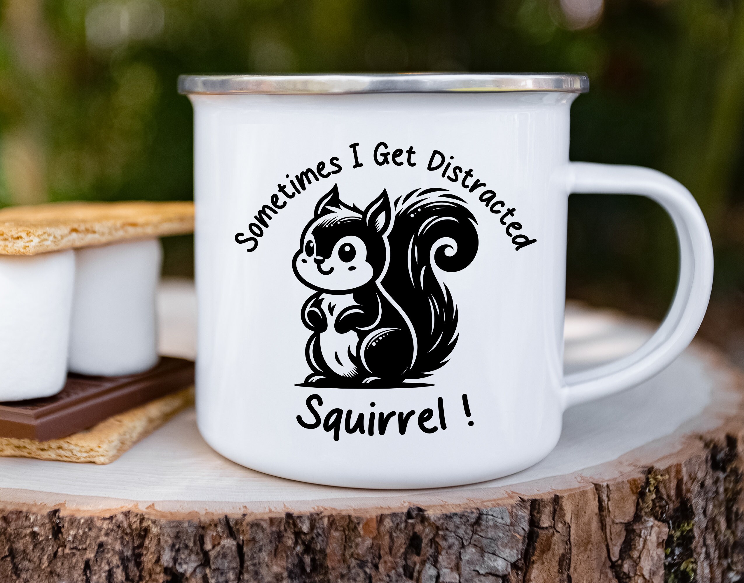 Squirrel Svg Png, Sometimes I Get Distracted, Funny Squirrel Svg ...
