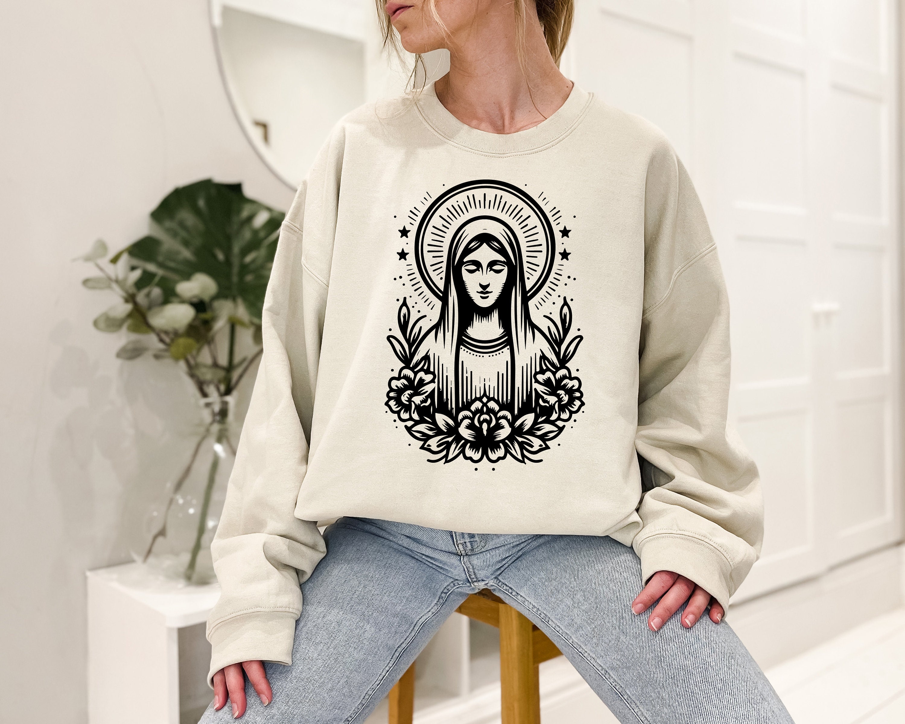 Virgin Mary Svg Png, Christian Svg, Religion Svg, Mother of Jesus Svg ...