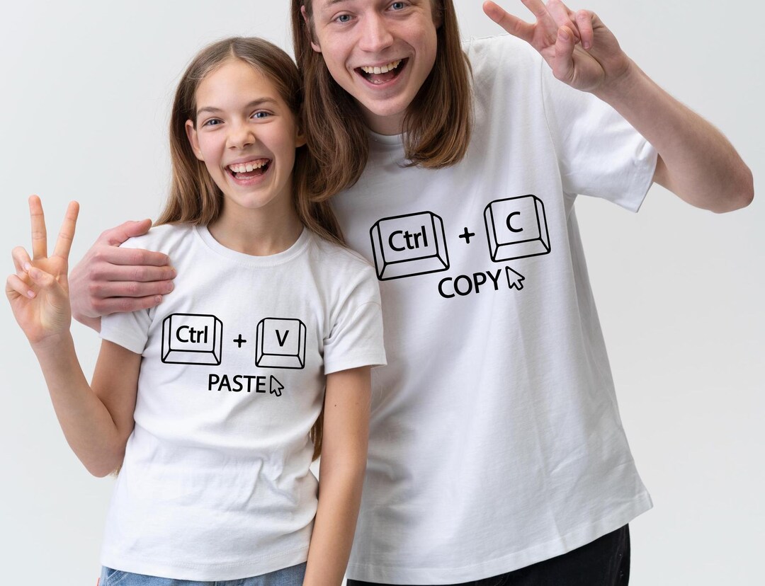 Copy Paste Svg Png, Ctrl+c Ctrl+v Svg, Mom Svg, Father and Baby Matching Shirts, Couple Svg, Mom ...